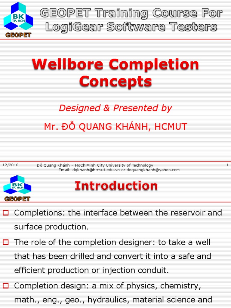 Well Completion Design Overview | PDF | Petroleum Reservoir | Energy ...
