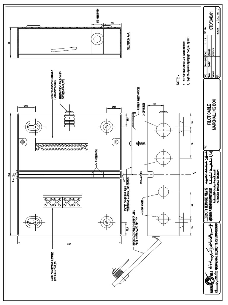 STD-CAB-01 (Pilot Cable Marshalling Box) | PDF