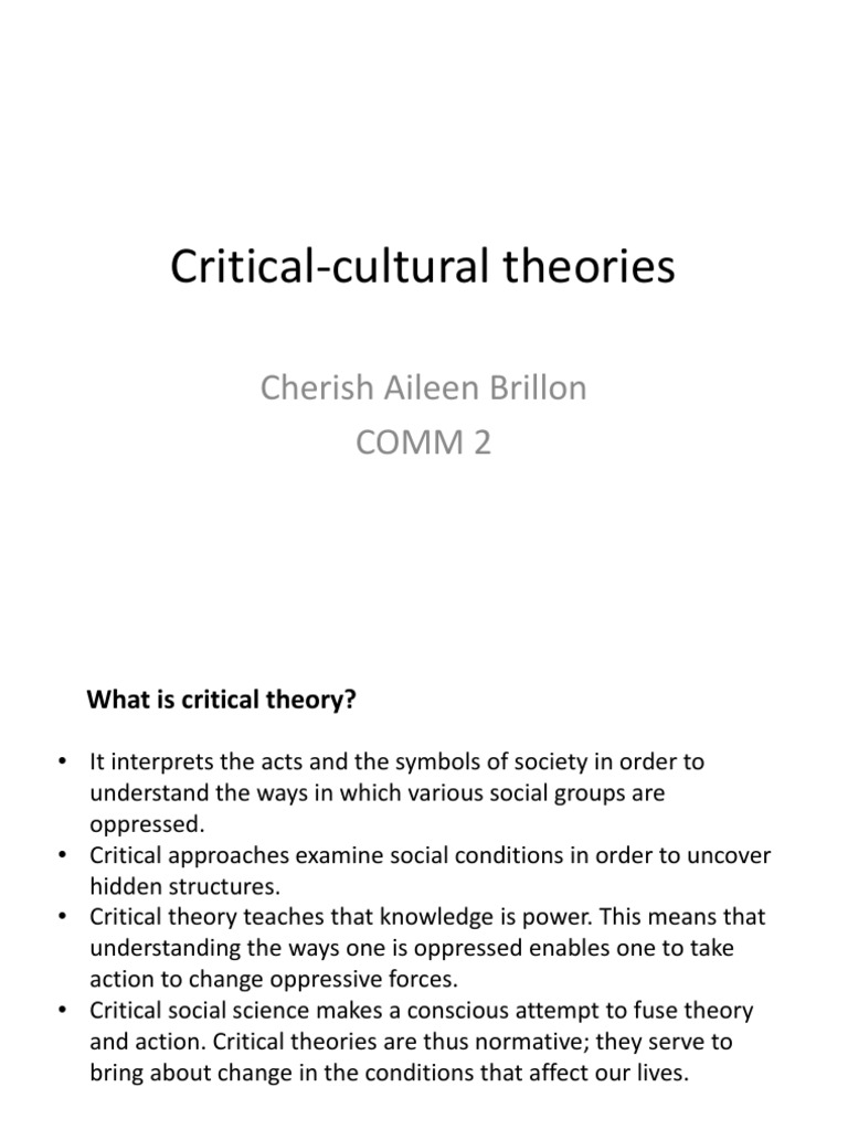 Critical-Cultural - Theories - PDF Filename - UTF-8''Critical-cultural ...