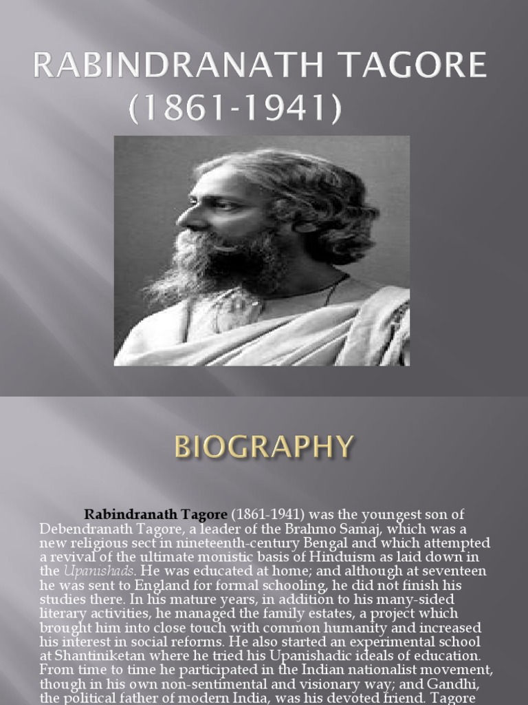 Rabindranath Tagore | PDF | Rabindranath Tagore | Religion And Belief