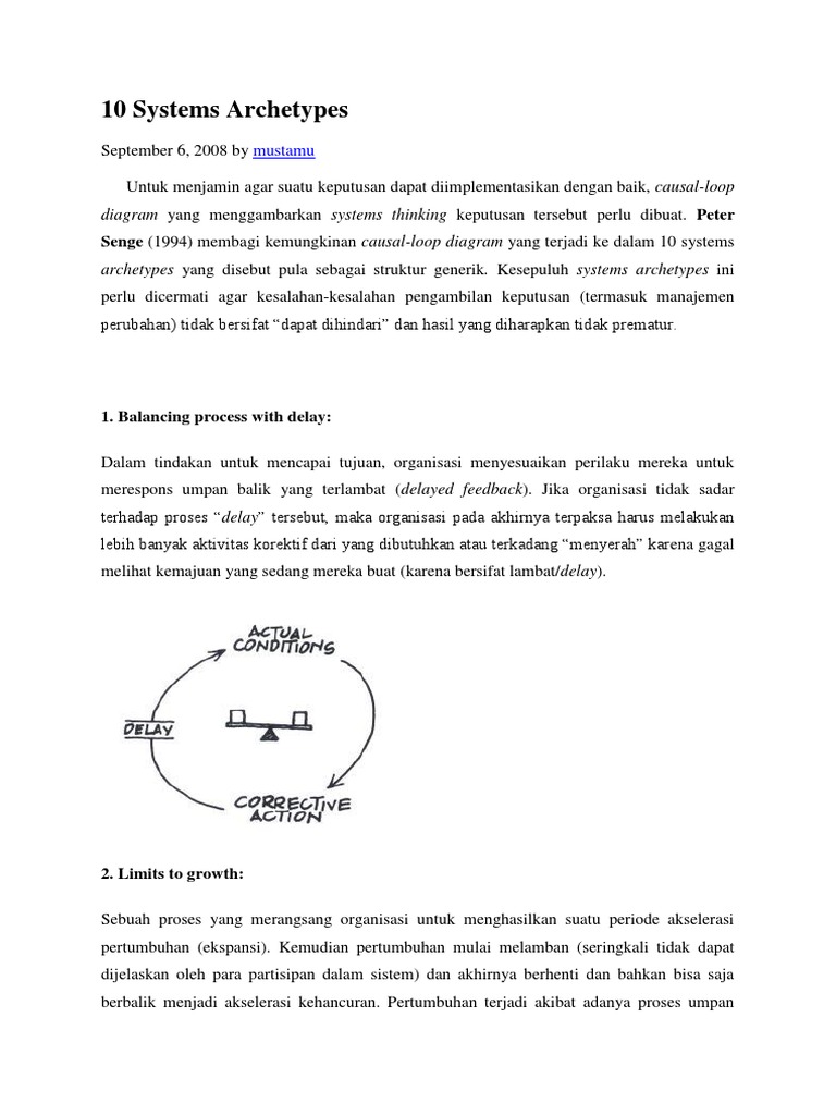 10 Systems Archetypes | PDF