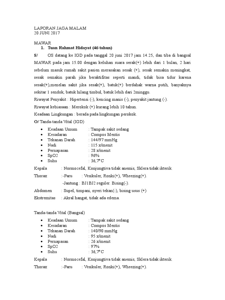 Laporan Jaga Malam | PDF