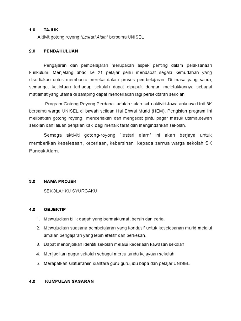 Kertas Kerja 3K | PDF