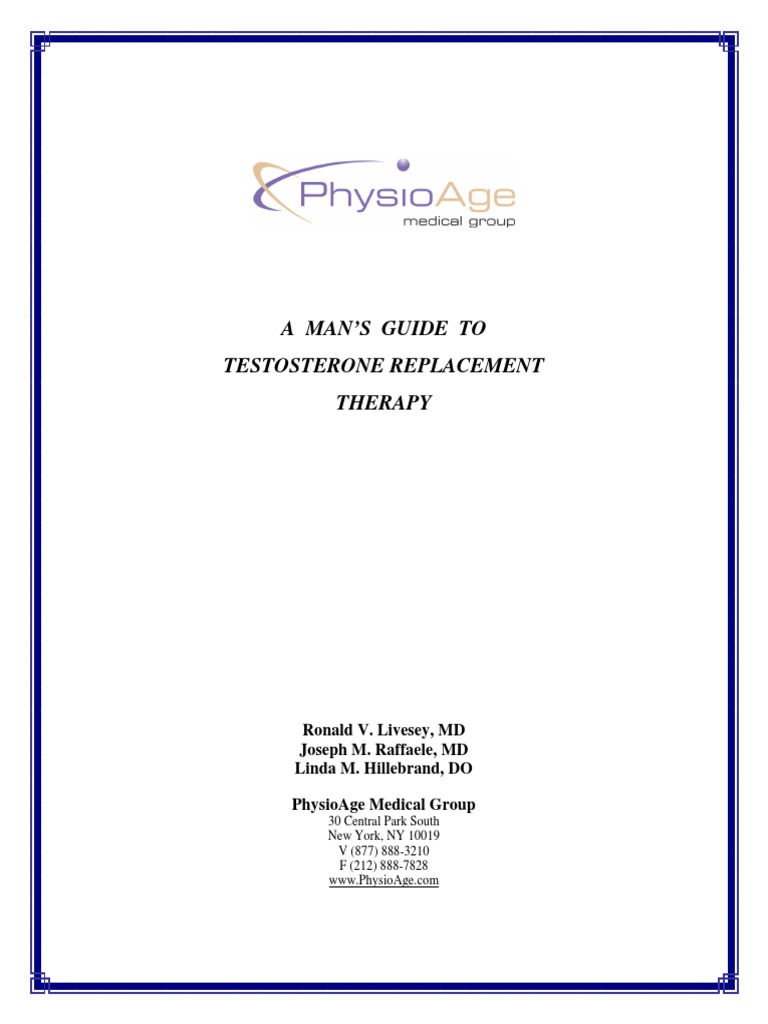 A Mans Guide To Testostrone Replacement Therapy PDF | PDF | Growth ...