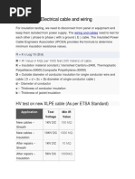 Megger Test Form | PDF | Insulator (Electricity) | Electrical ...