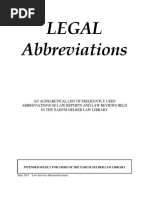 Legal Abbreviations | PDF | Judiciaries | Justice