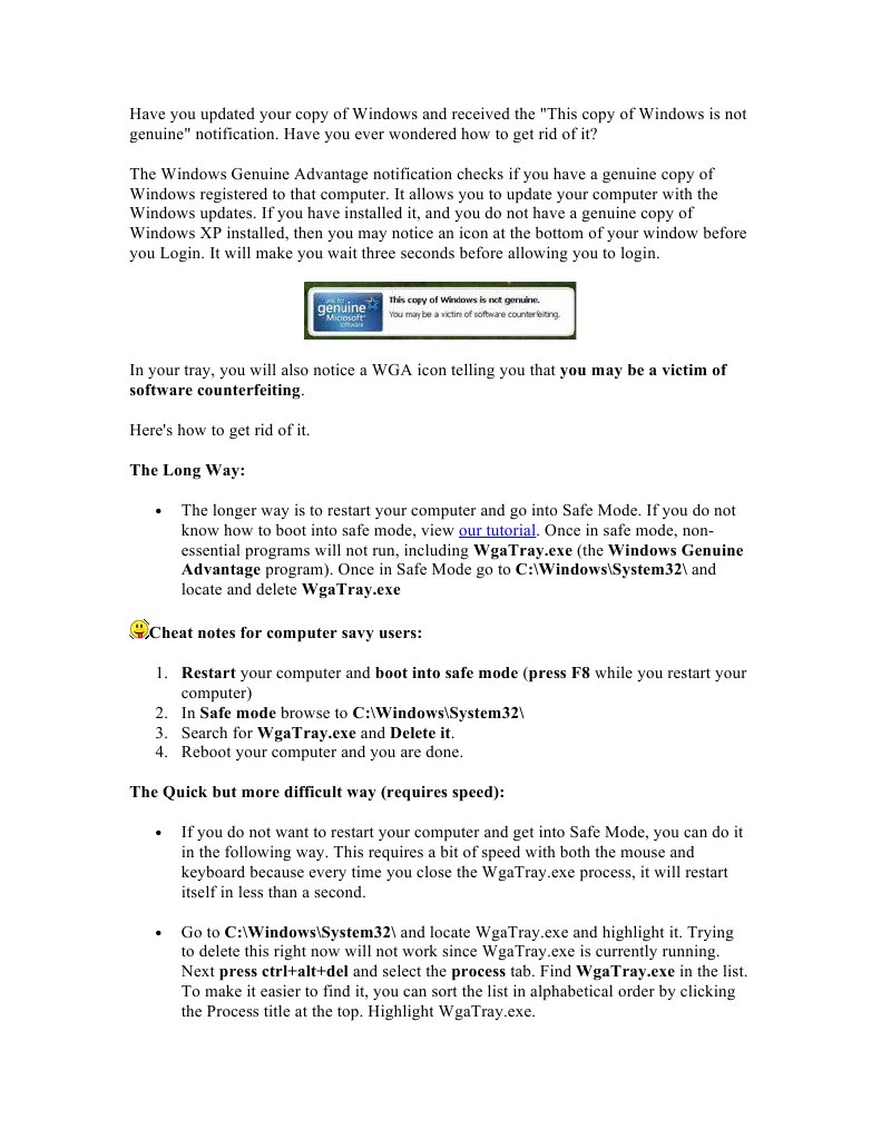 Software Counterfeiting.: Our Tutorial | PDF | Microsoft Windows | Personal Computers