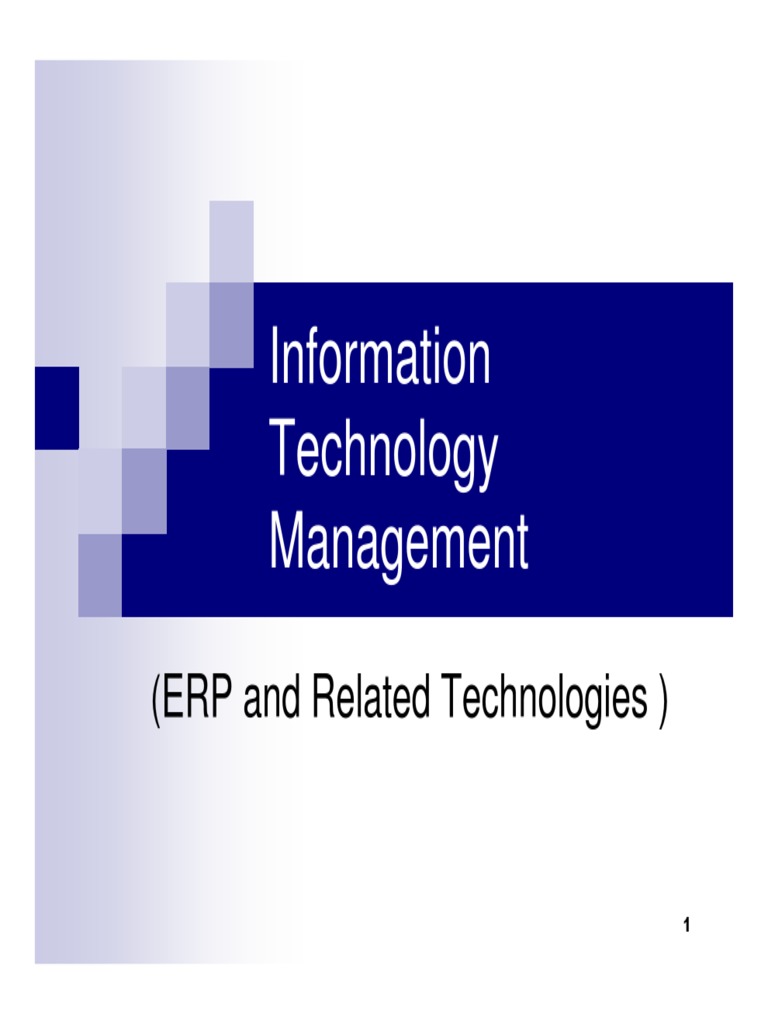 Week 3 Information Technology Management | PDF | Information Technology ...