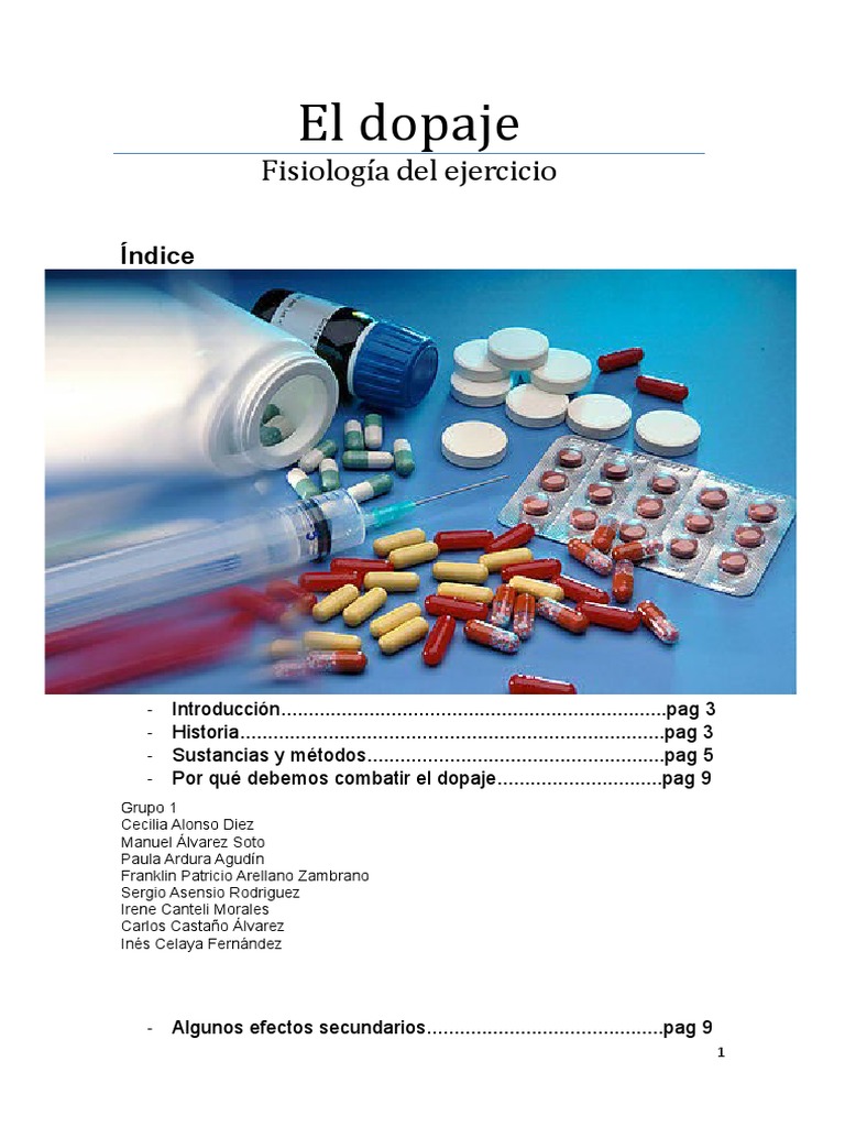 El Dopaje | PDF | Dopaje en el deporte | Deportes