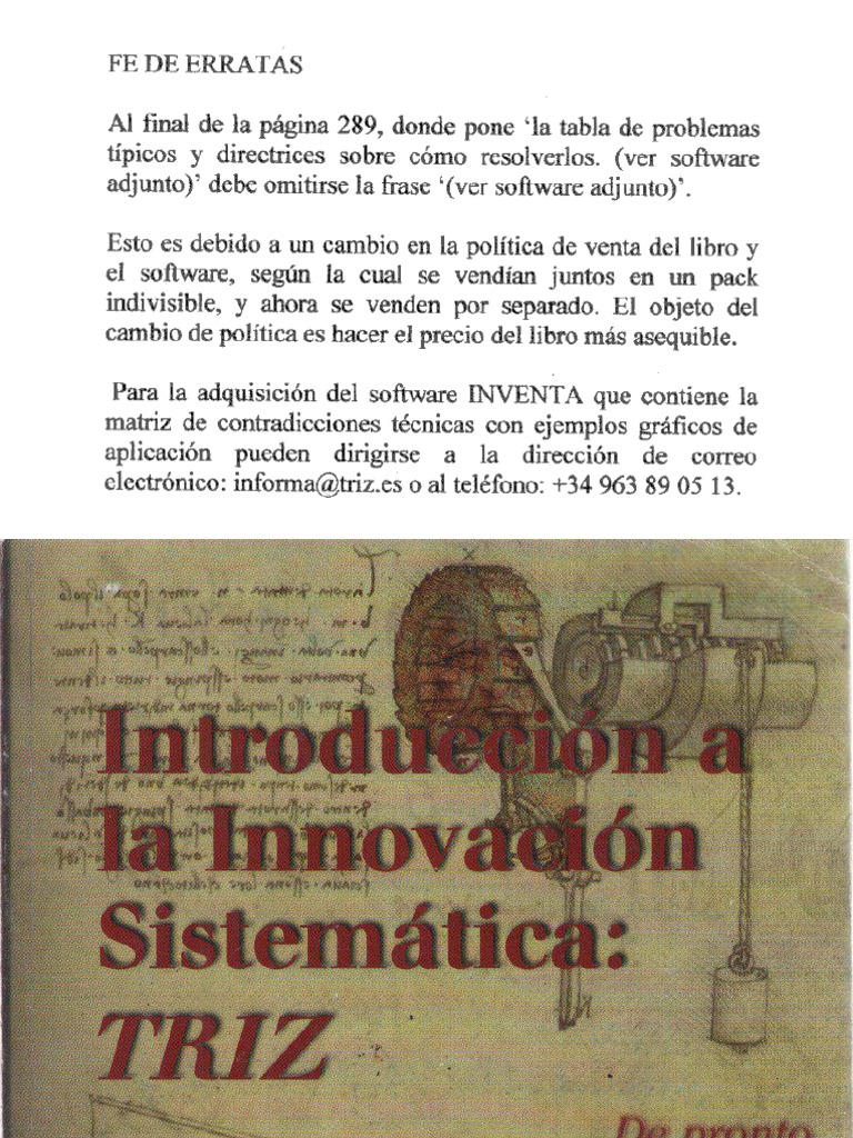 Y de Pronto Apareció El Inventor-TRIZ-Libro Completo-Genrich Altshuller ...