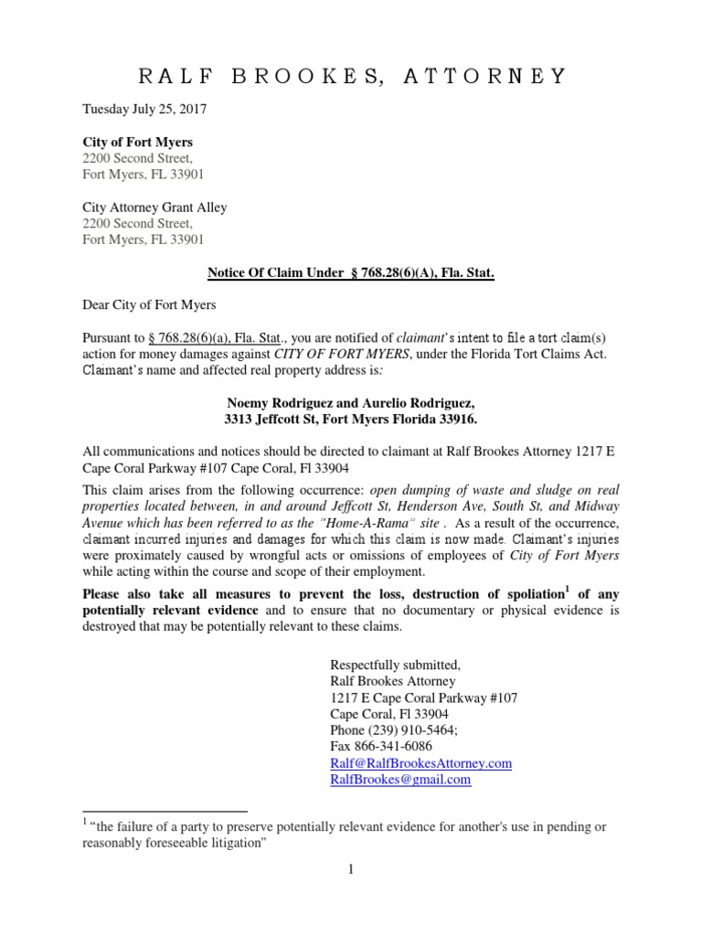 1- Notice of Claim Letter NOEMY RODRIGUEZ 3313 Jeffcott St (1 ...