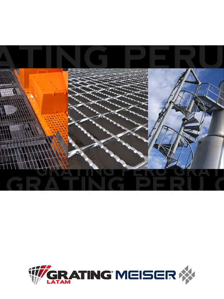 Catalogo de Rejillas Metalicas GRATING MEISER Latam | PDF | Camión | Calidad (comercial)