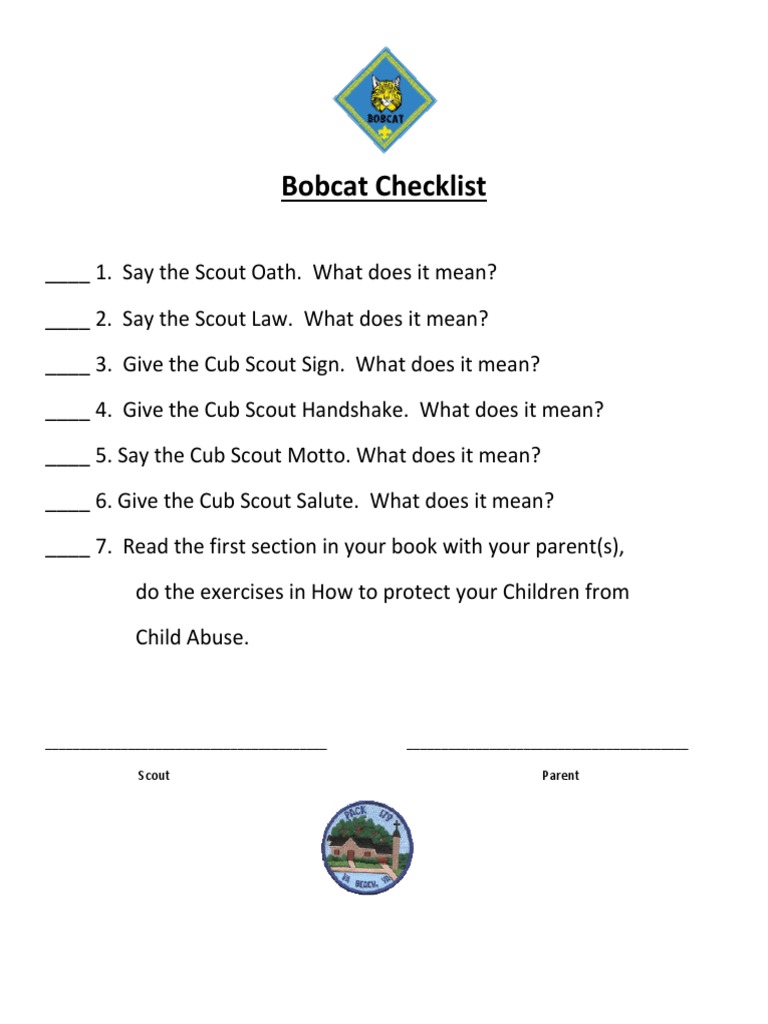 Bobcat Checklist | PDF