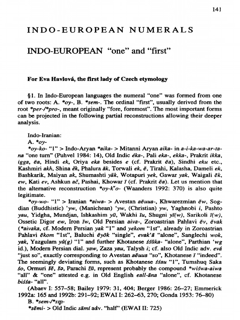 Spisy Iranian Numerals | Download Free PDF | Language Families ...