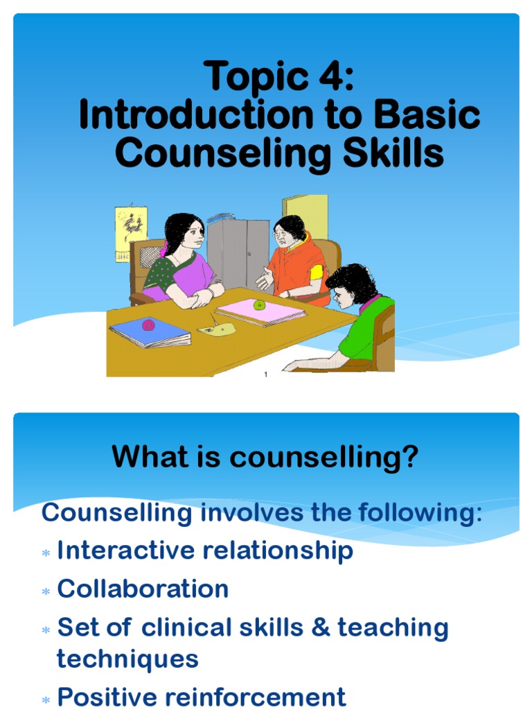 Basic Counseling Skills Introduction | PDF | Psychotherapy | Nonverbal ...