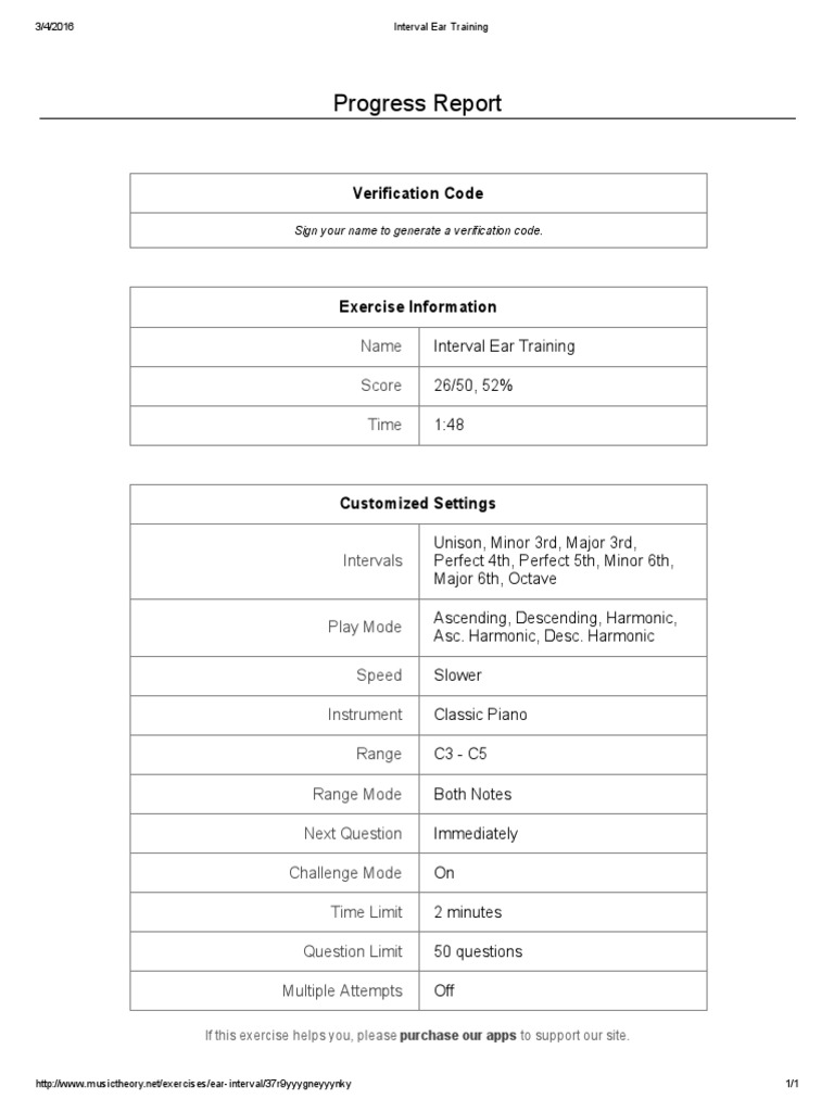 Interval Ear Training | PDF | Interval (Music) | Harmony