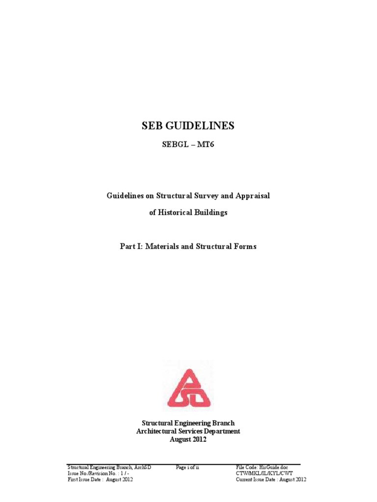 Guidelines On Structural Survey and Appraisal of Historical Buildings ...