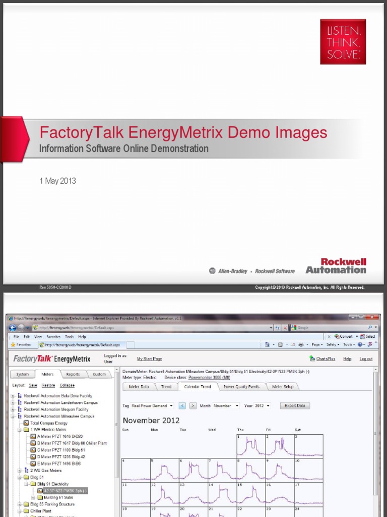 FactoryTalk EnergyMetrix Demo Images | PDF