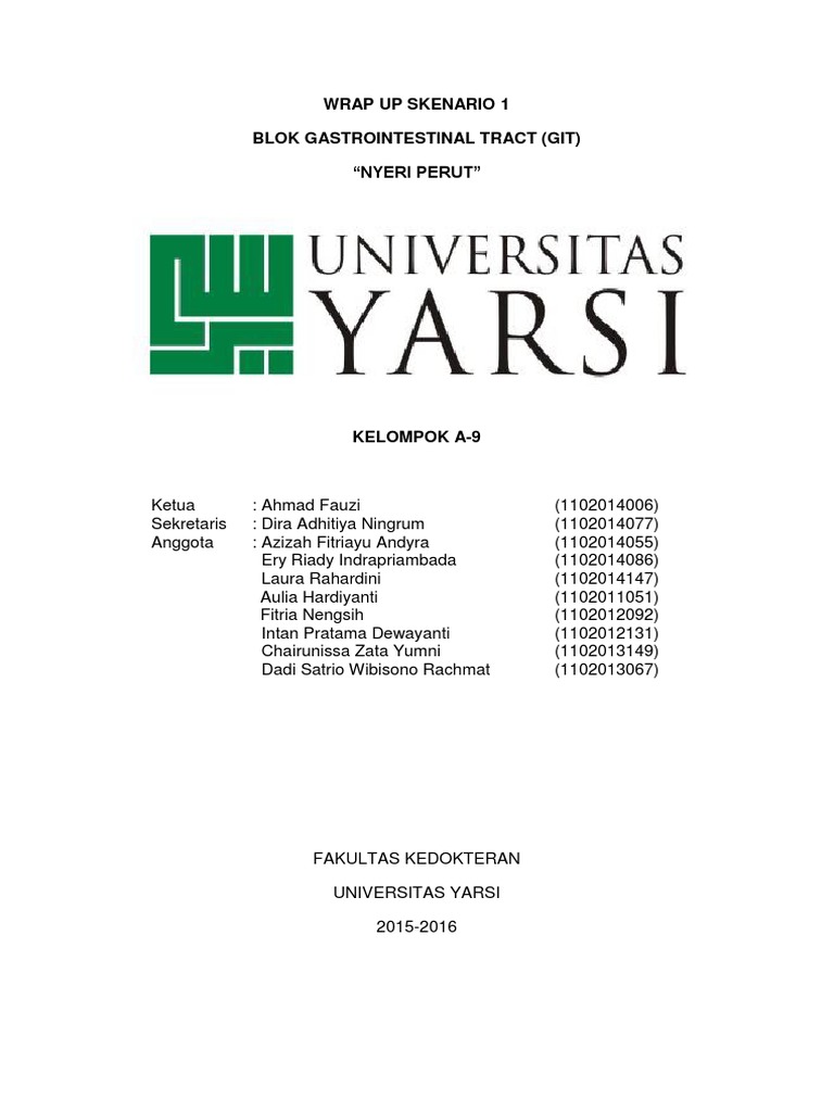 (Cover) Wrap Up Skenario 1 Blok Git | PDF