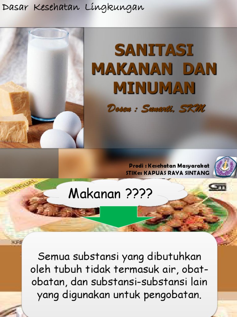 Sanitasi Makanan Dan Minuman Pdf Kesehatan Holistik