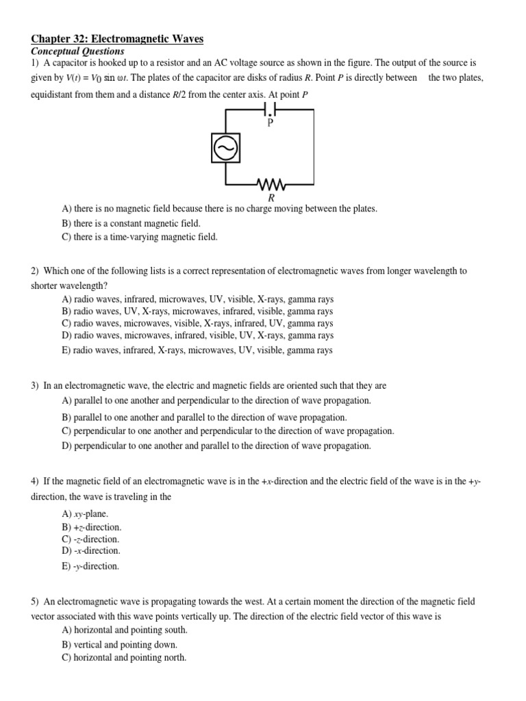 Electromagnetic Wave Properties and Behavior | PDF | Waves ...