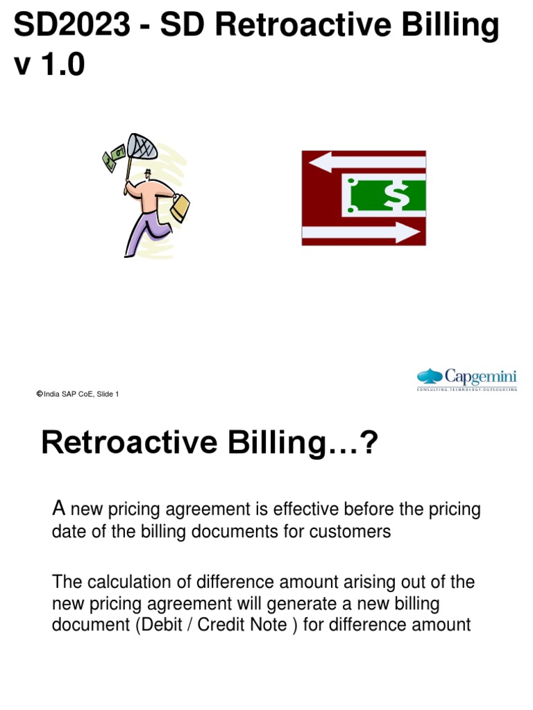 Retro Active Billing | PDF | Invoice | Debits And Credits