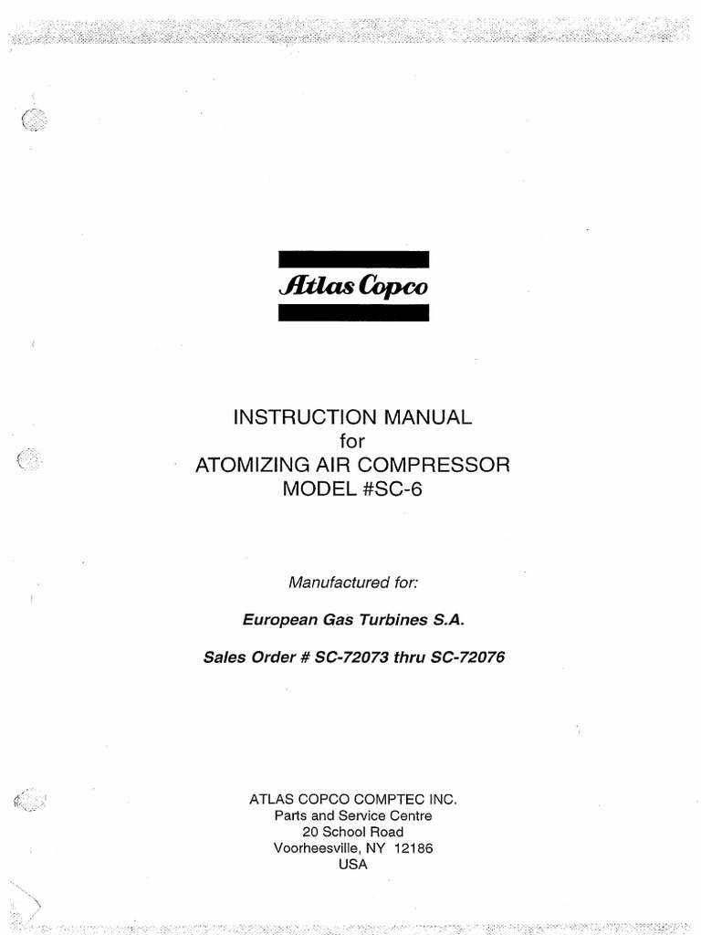 AA Compressor Manual | PDF