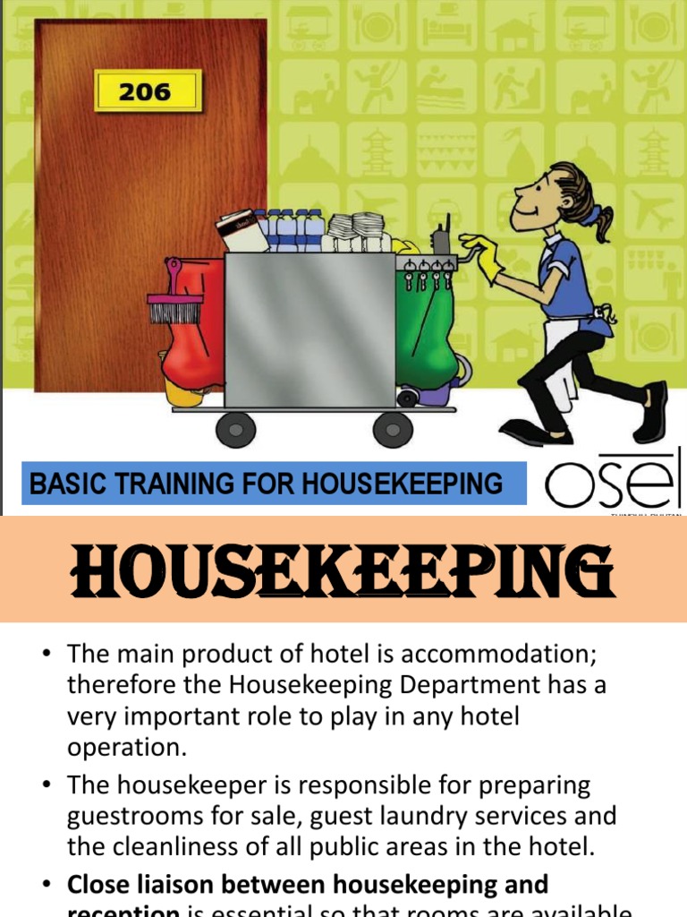Basic Training For Housekeeping | PDF | Housekeeping | Etiquette