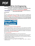 Sample Career Episode CDR Writing PDF | PDF | Specification (Technical ...
