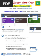 Google Classroom Cheat Sheet For Teachers by Shake Up Learning | PDF ...