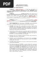 Declaration of Trust and Deed of Assignment Sample | PDF | Trust Law ...
