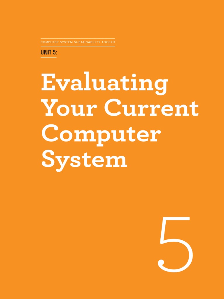 Evaluating Your Current Computer System | PDF | Spreadsheet | Survey ...