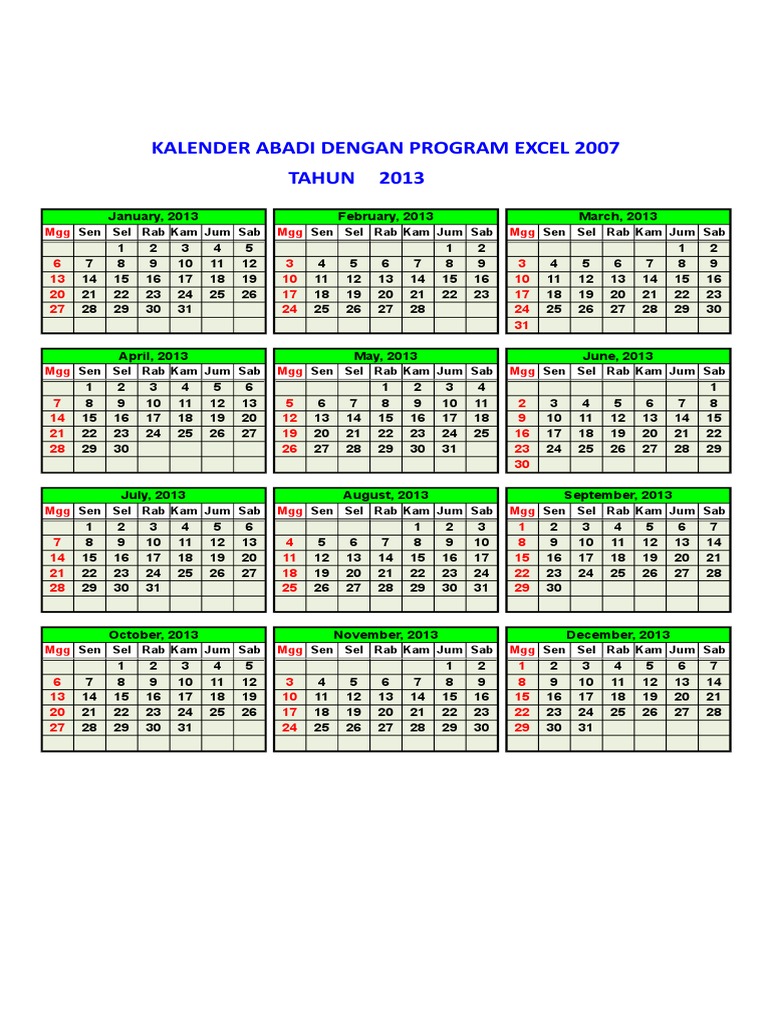 Kalender Abadi | PDF