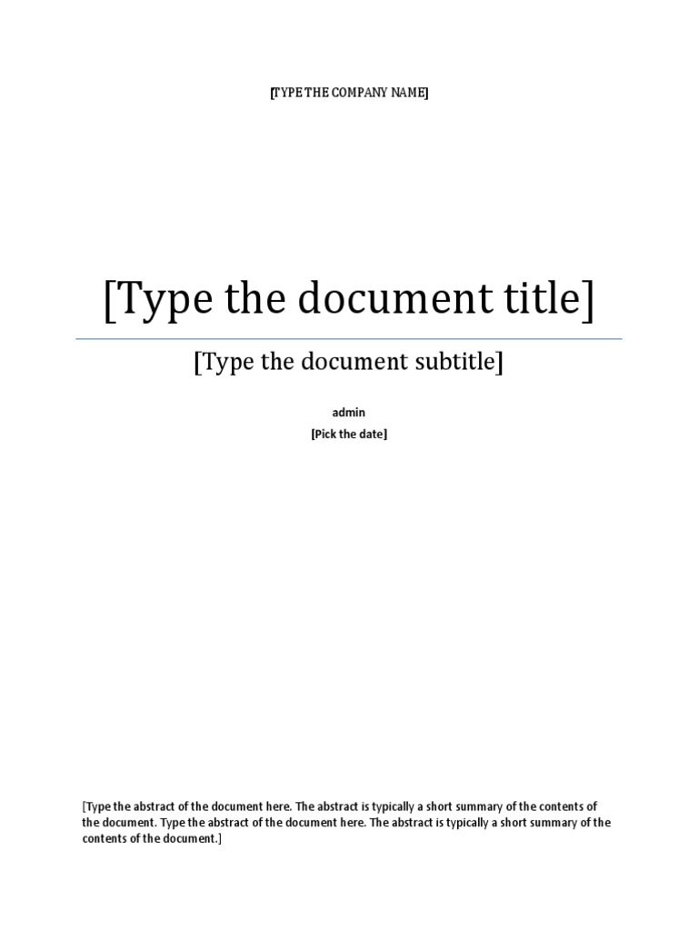 Type The Document Subtitle | PDF