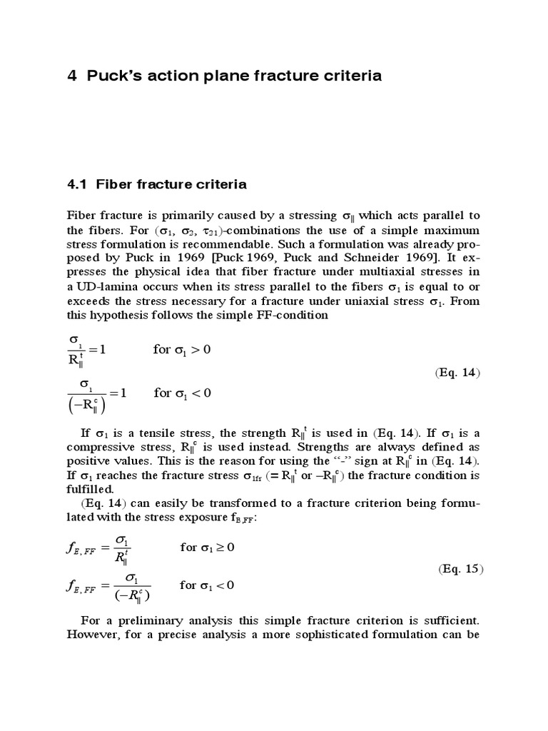 Puck Failure Criteria | Download Free PDF | Strength Of Materials ...