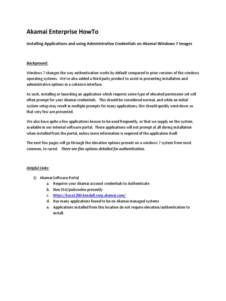 Akamai Enterprise Howto: Installing Applications and Using ...