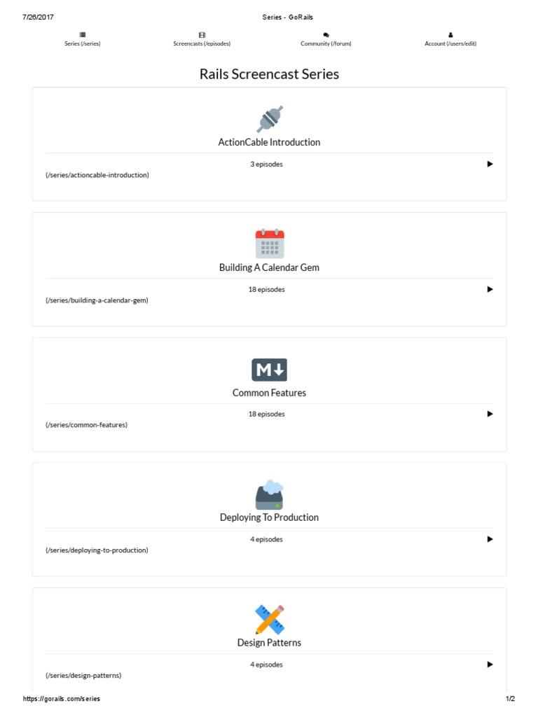 Rails Screencast Series: Actioncable Introduction | Download Free PDF | Digital Technology ...