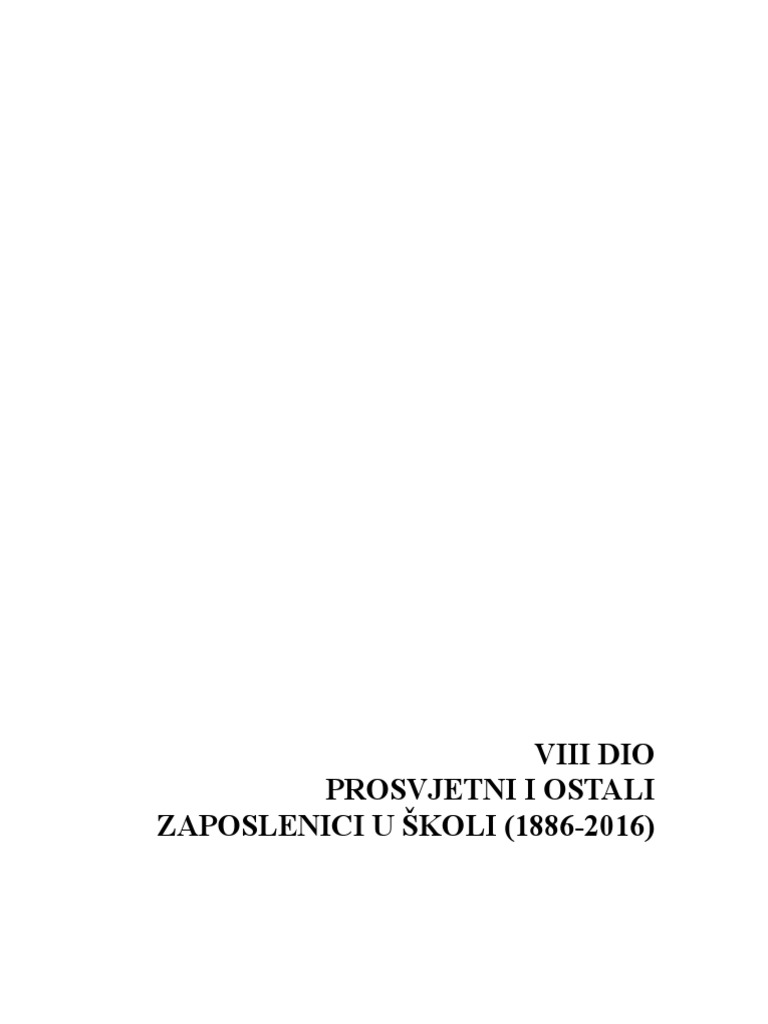 Prosvjetni I Ostali Zaposlenici | PDF