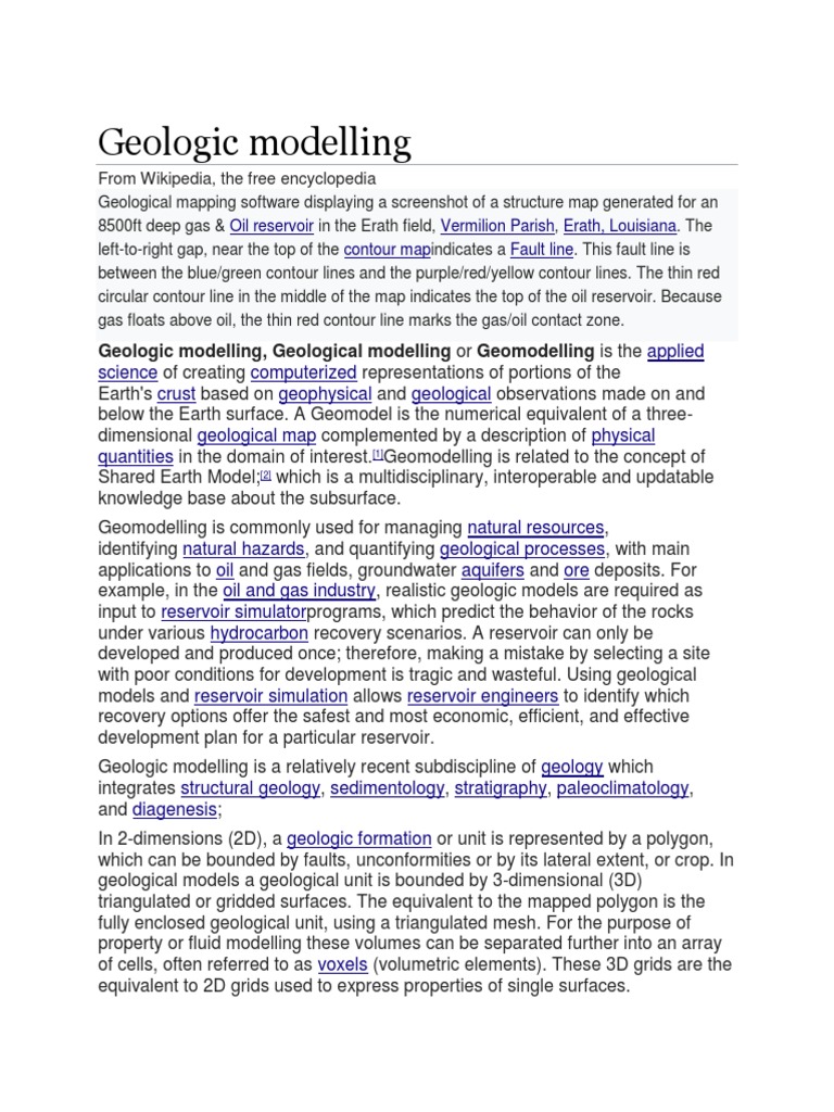 Geologic Modelling | PDF | Scientific Modeling | Geology