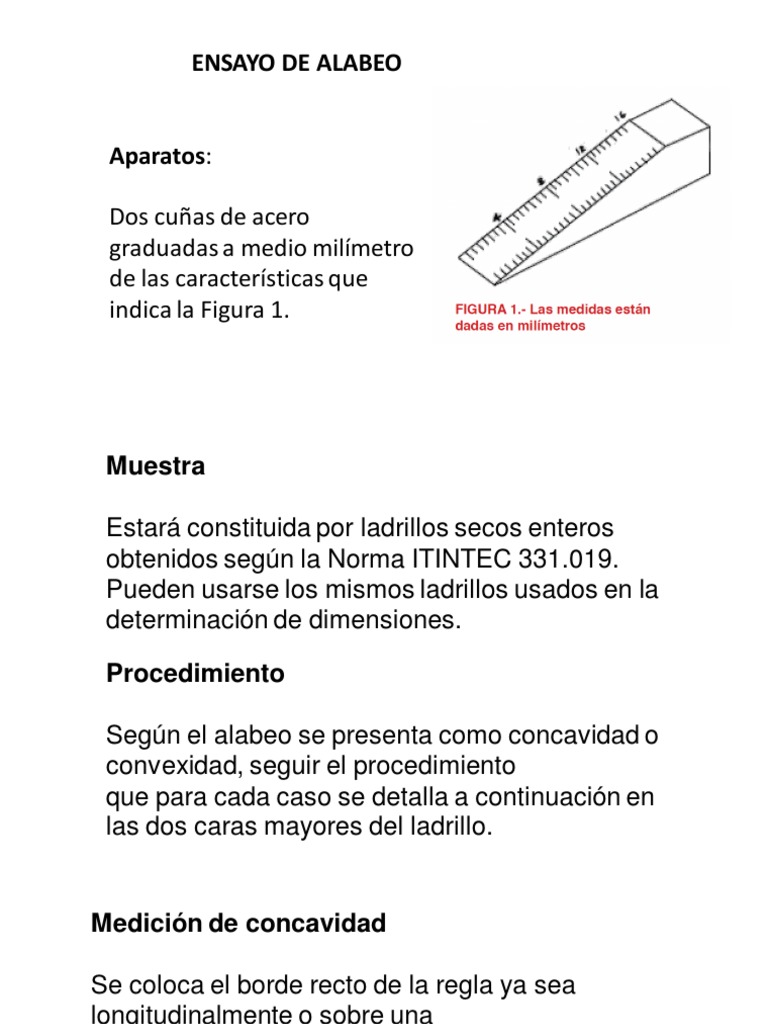 Ensayo de Alabeo