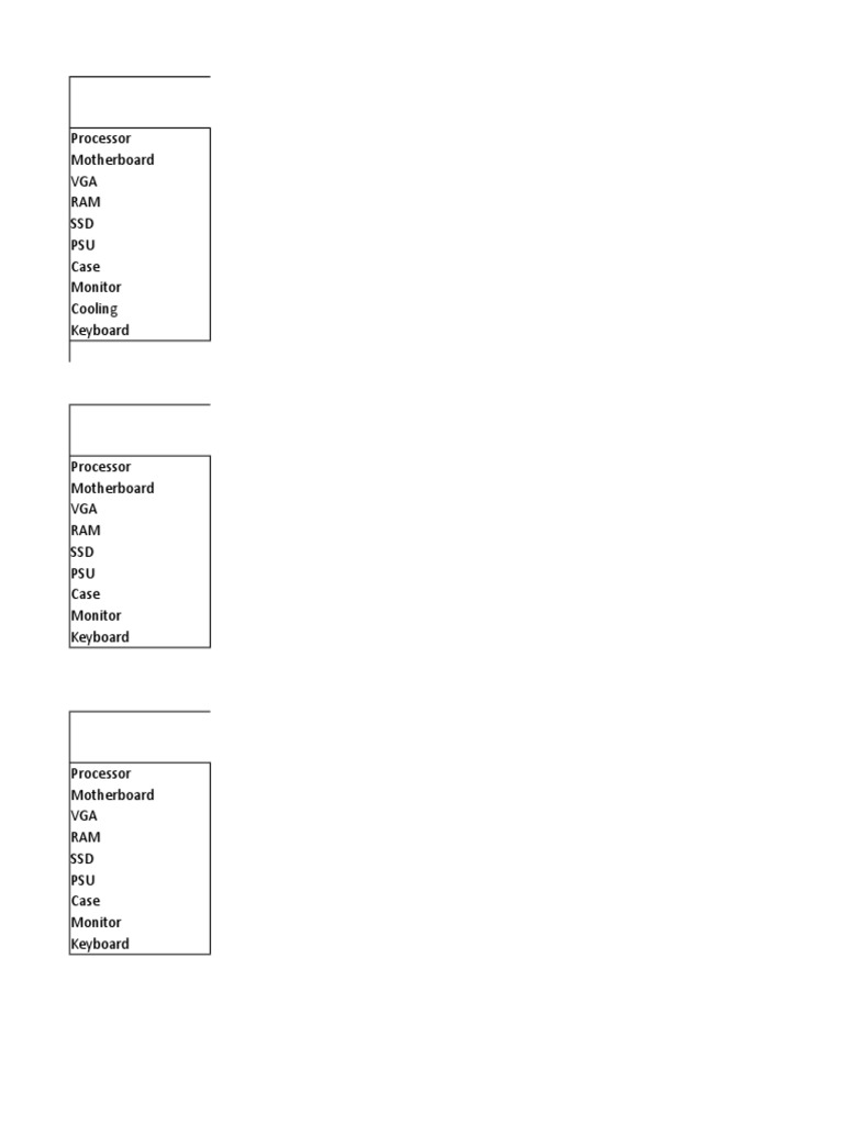 PC Specification List | PDF | Intel | Computer Hardware