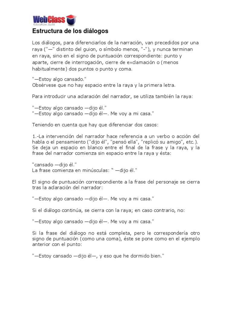 Estructura de Los Dialogos