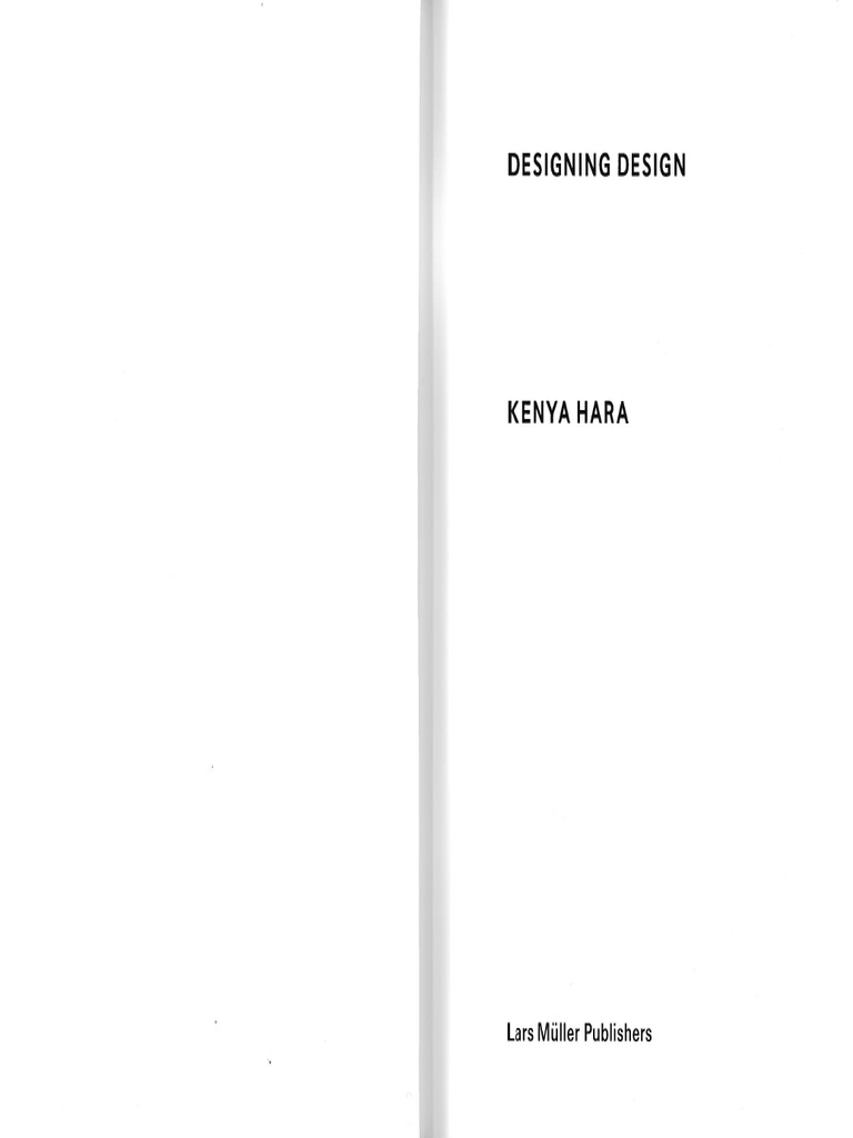 Excerpt Designing Design - Kenya Hara | PDF