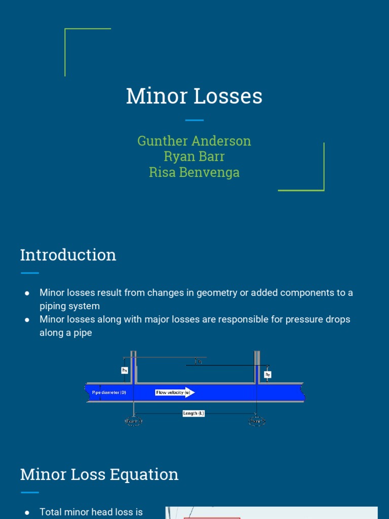 Understanding Minor Losses in Piping Systems: Causes, Types, and ...