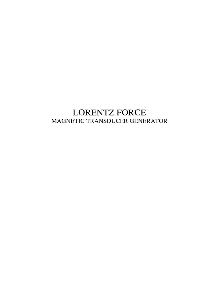 Lorentz Force | PDF | General Relativity | Maxwell's Equations