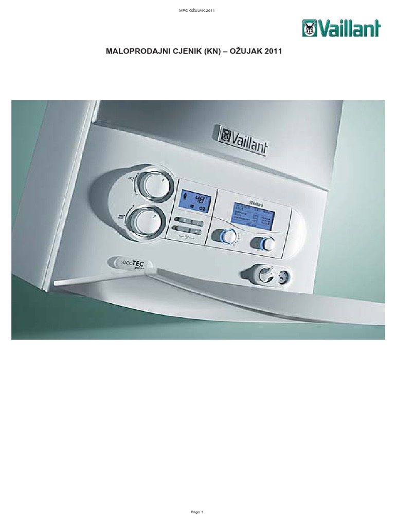 Vaillant Bojleri 2011 | PDF