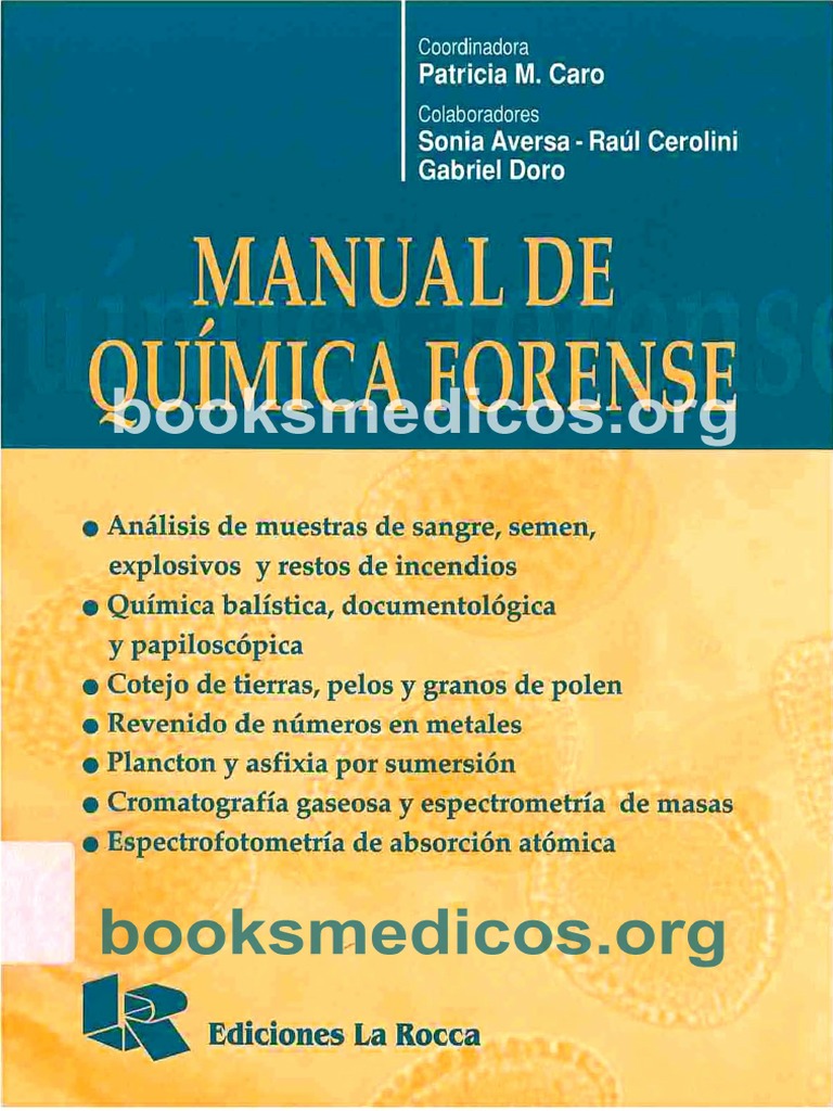 Manual de Quimica Forense PDF | PDF