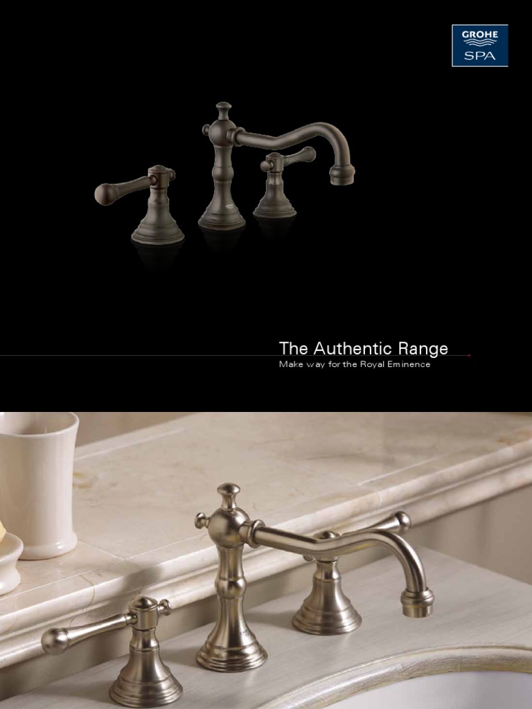 Authentic Brochure | PDF | Tap (Valve) | Bathroom