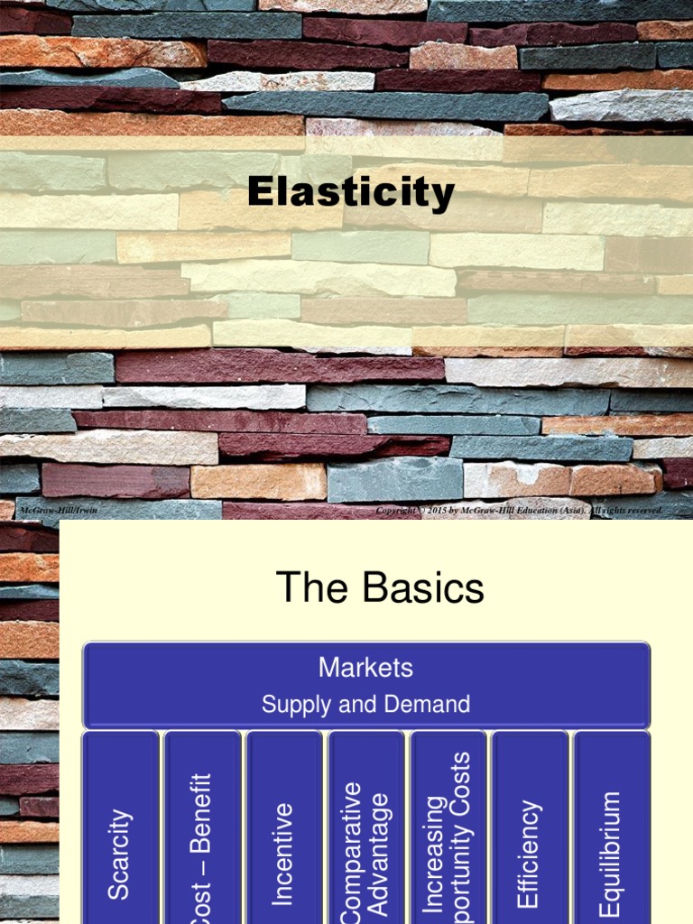 Elasticity: Mcgraw-Hill/Irwin | PDF | Price Elasticity Of Demand ...