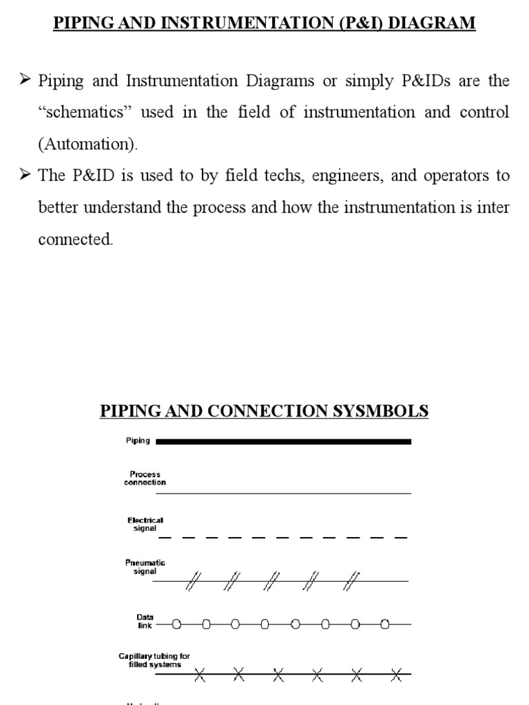 Piping and Instrumentation (P&I) Diagram | PDF